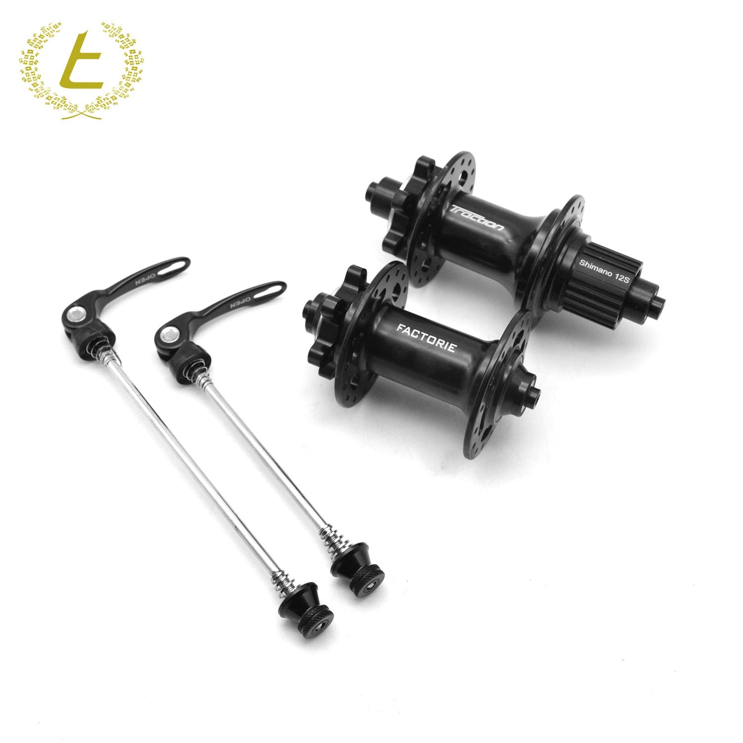 Traction Factorie Hub Set 12-Speed, Microspline QR 32H - Black ...