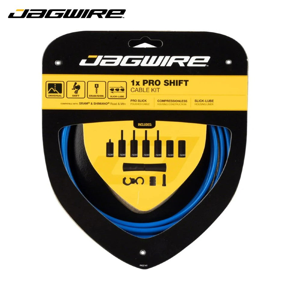 Jagwire PRO Shift Cable Kit (1x) for Road / MTB / SRAM / Shimano - Blu ...