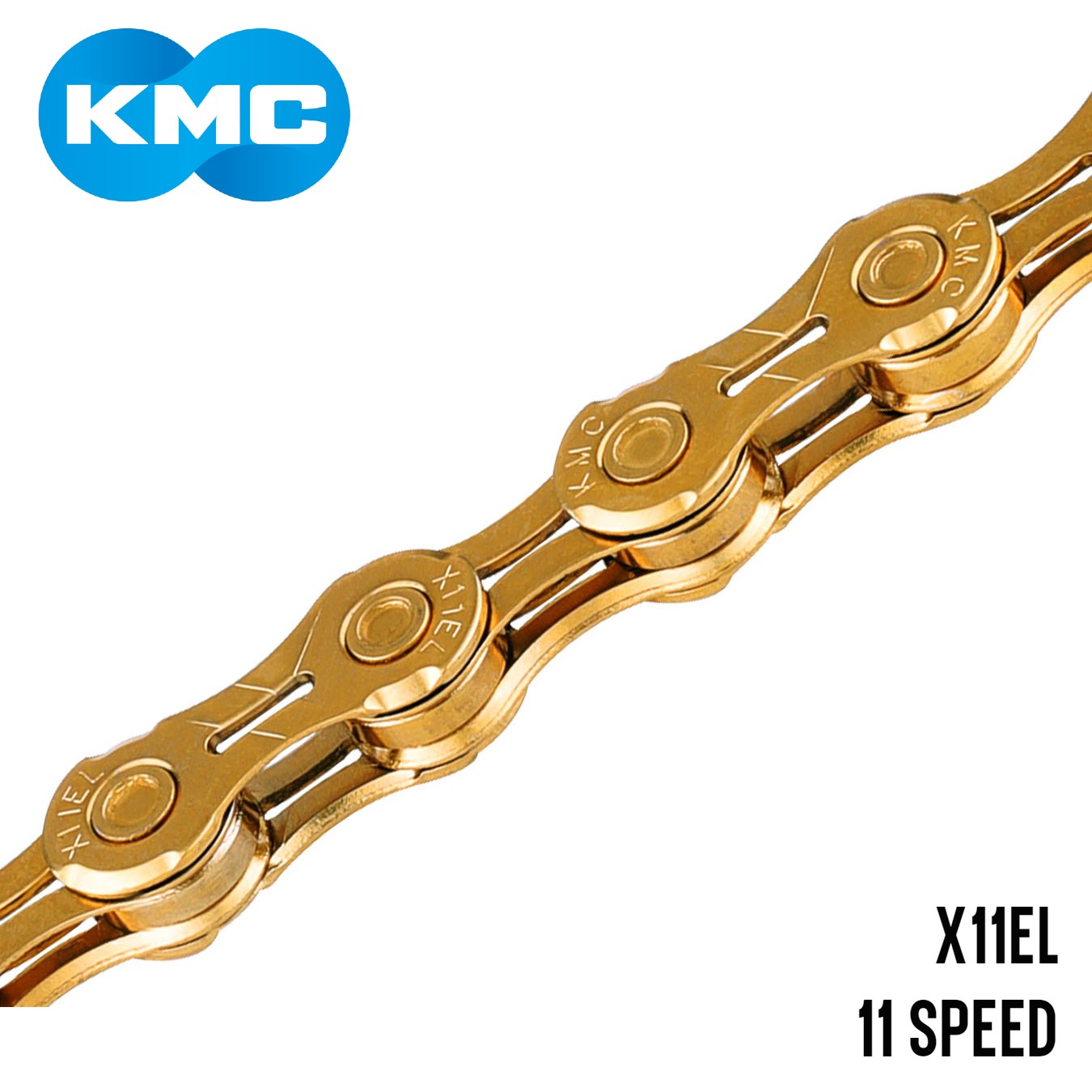KMC X11EL Extra Light 11-Speed Bike Chain - Gold – Supreme Bikes Verdana
