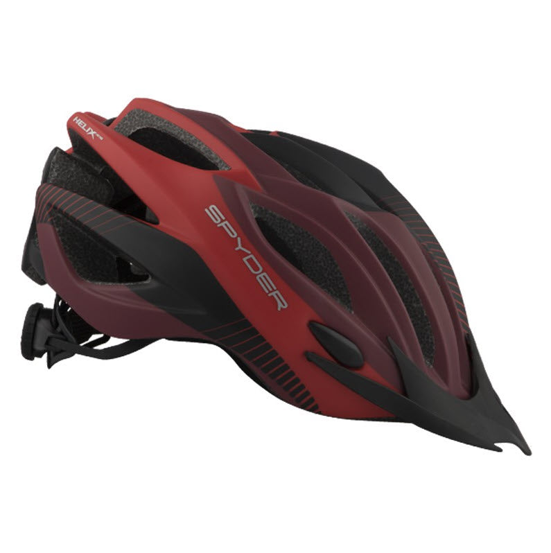 Spyder Helix XC MTB Helmet - Matt Black/Red – Supreme Bikes Verdana