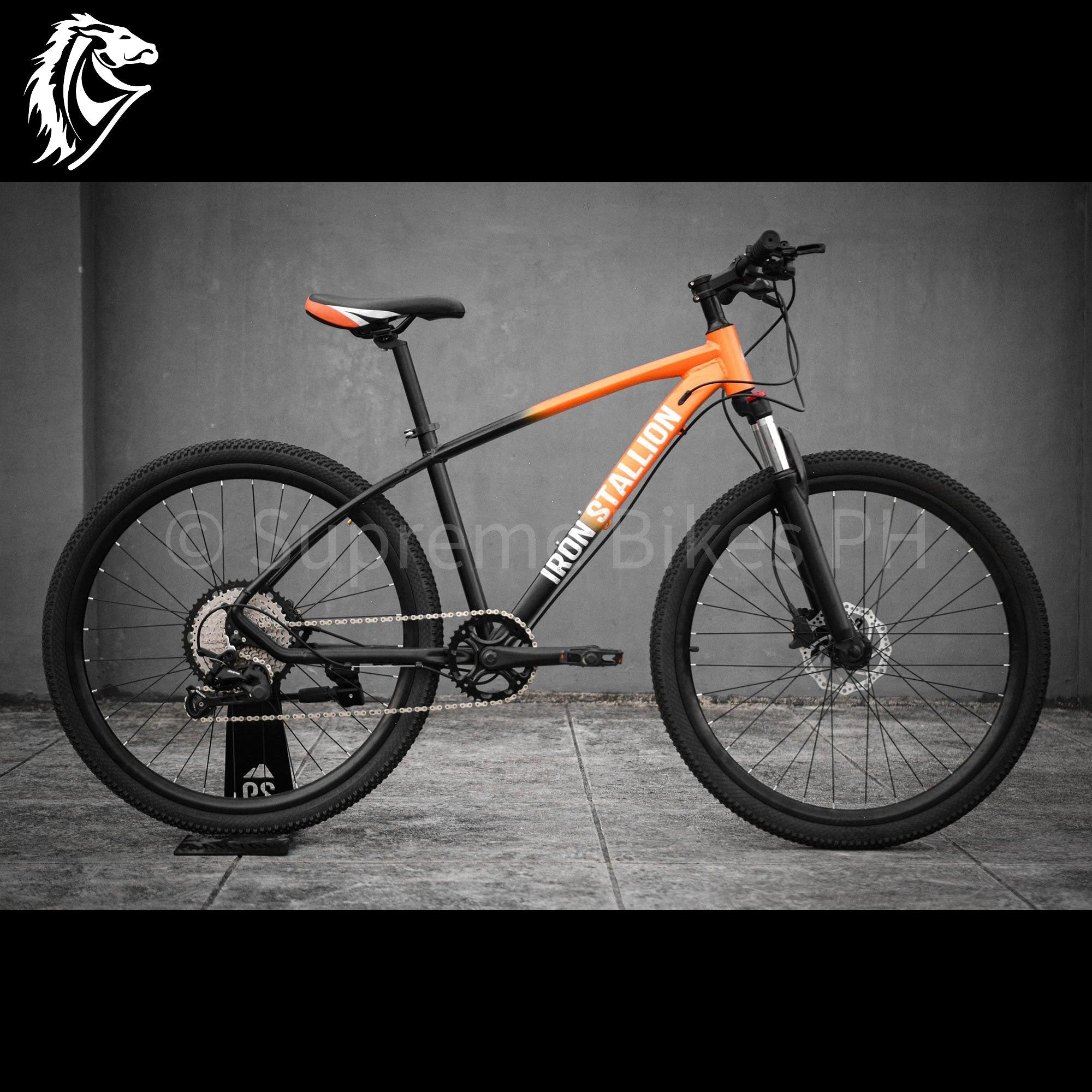 Iron Stallion XC MTB Bike 1x11 Alloy 11-speed 27.5 - Black / Orange ...